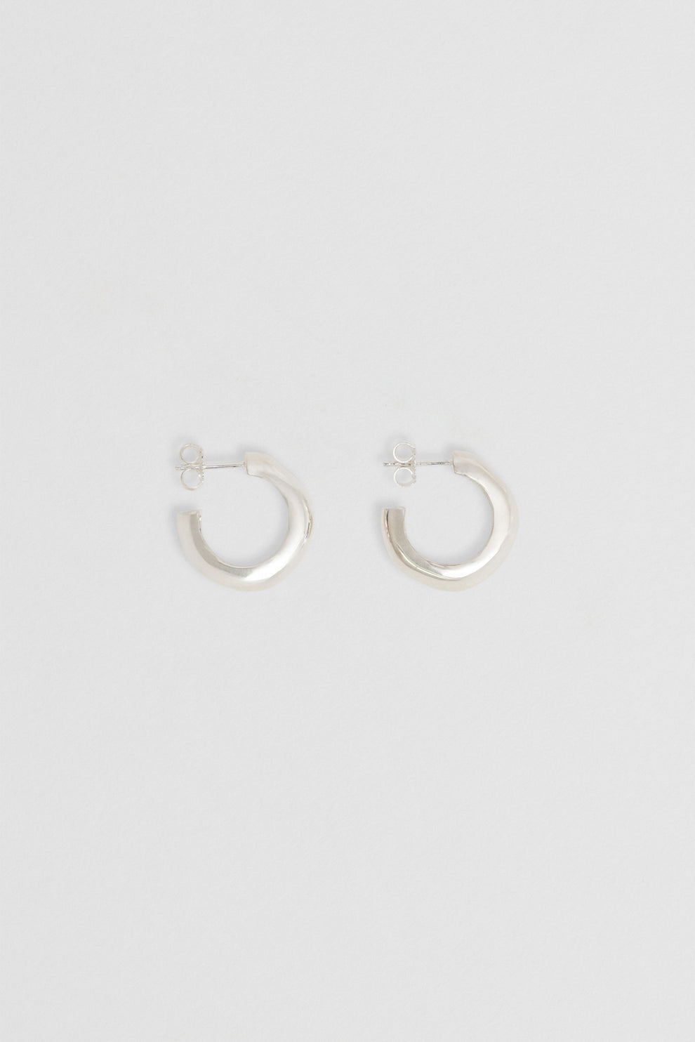 SENSE HOOPS MEDIUM - SILVER – ELCE